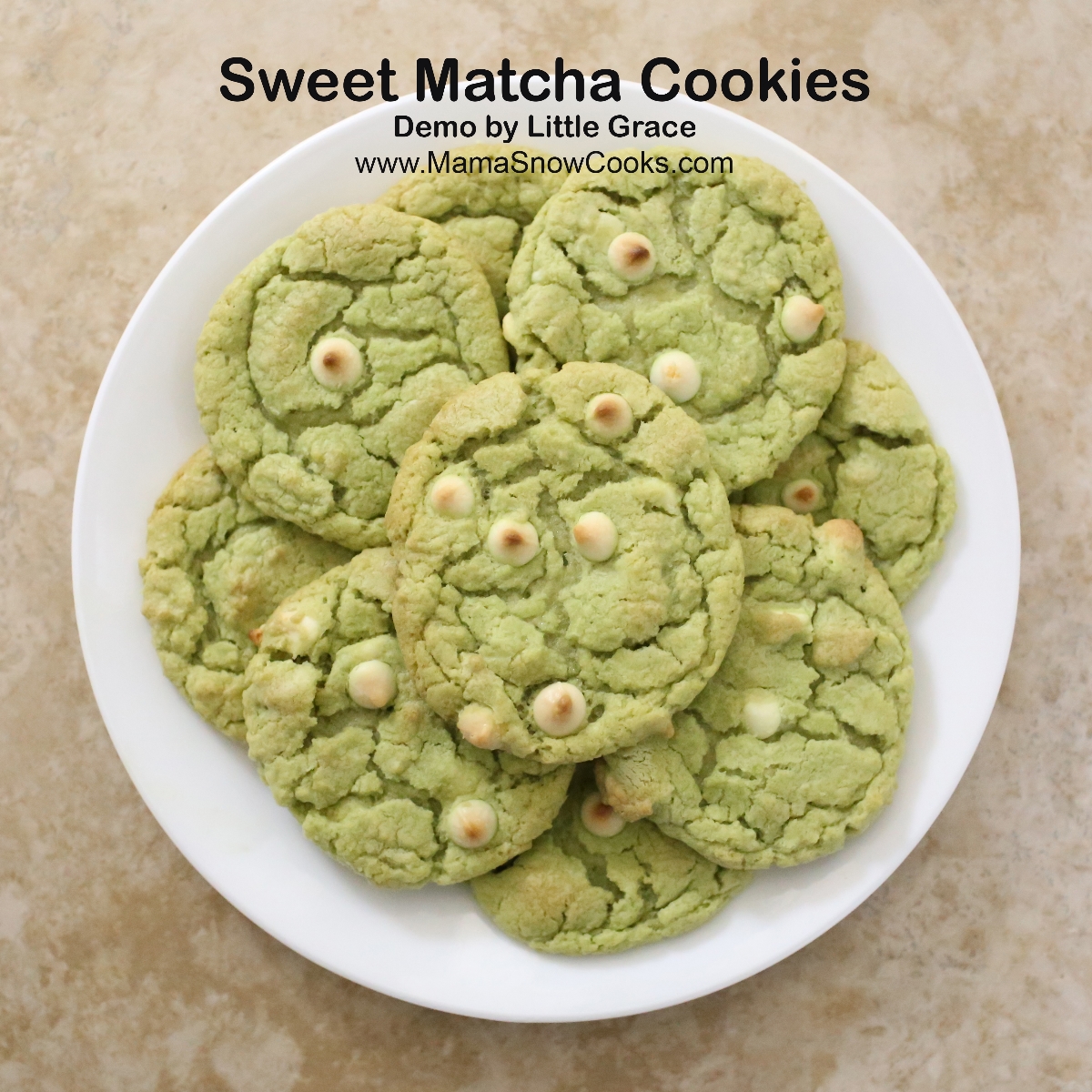 Sweet Matcha Cookies Recipe – Mama Snow Cooks and More