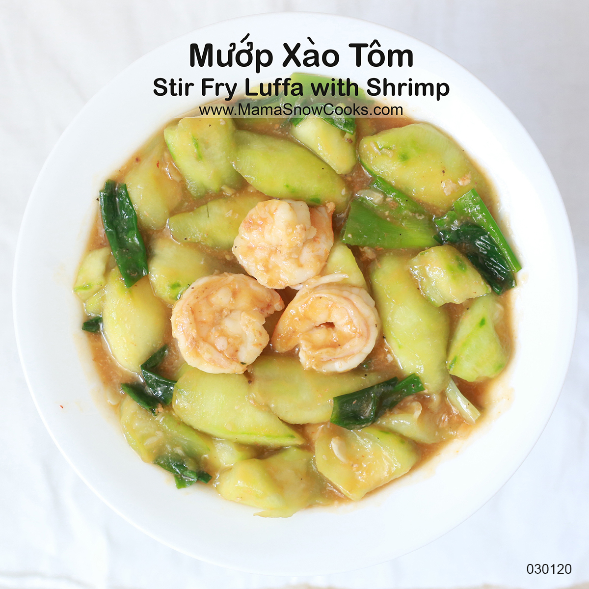 Stir Fry Luffa with Shrimp – Mama Snow Cooks and More